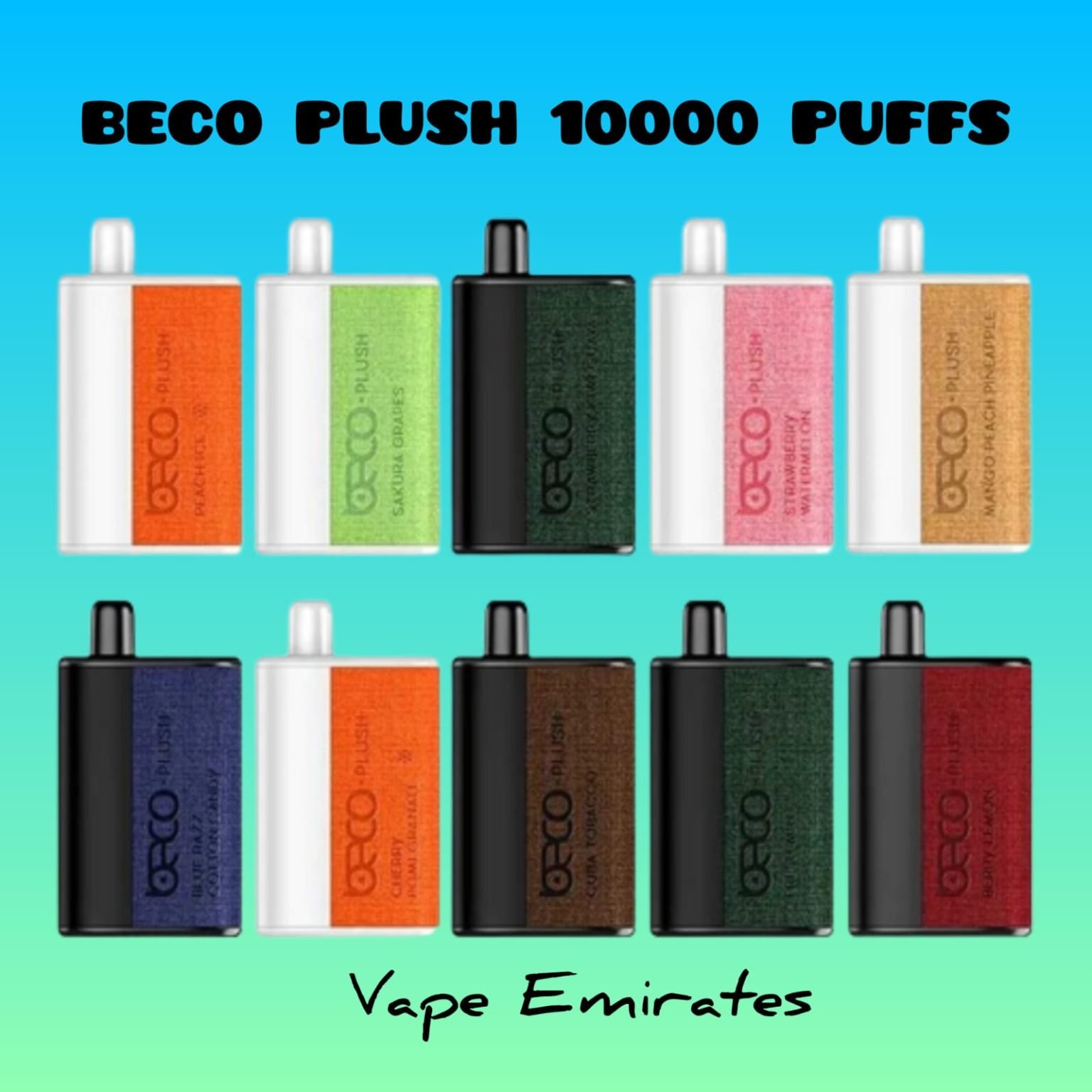 Beco Plush 10000 Puffs, Type-C Port/ Available with Vape Emirates.