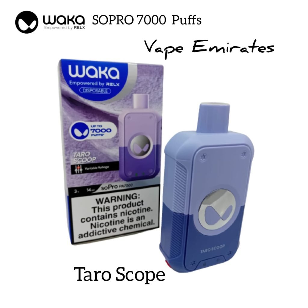 WAKA SOPRO PA7000 Puffs. 3% Nic, Available With Vape Emirates.