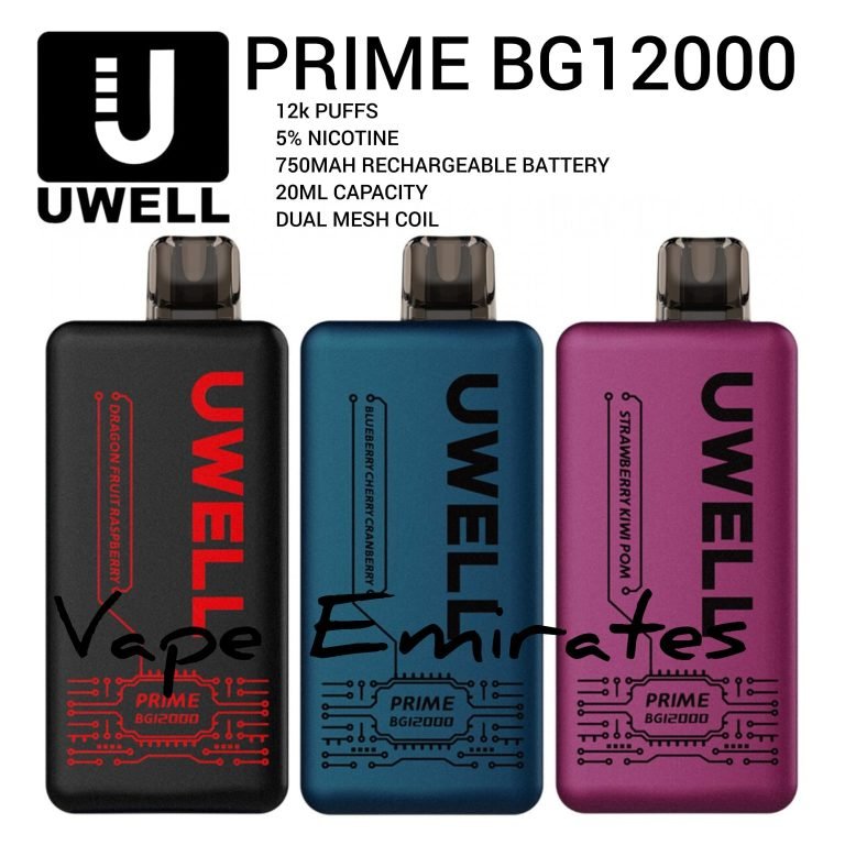UWELL Prime BG12000 Disposable Vape, Dual Mode 12000 Puffs Vape,