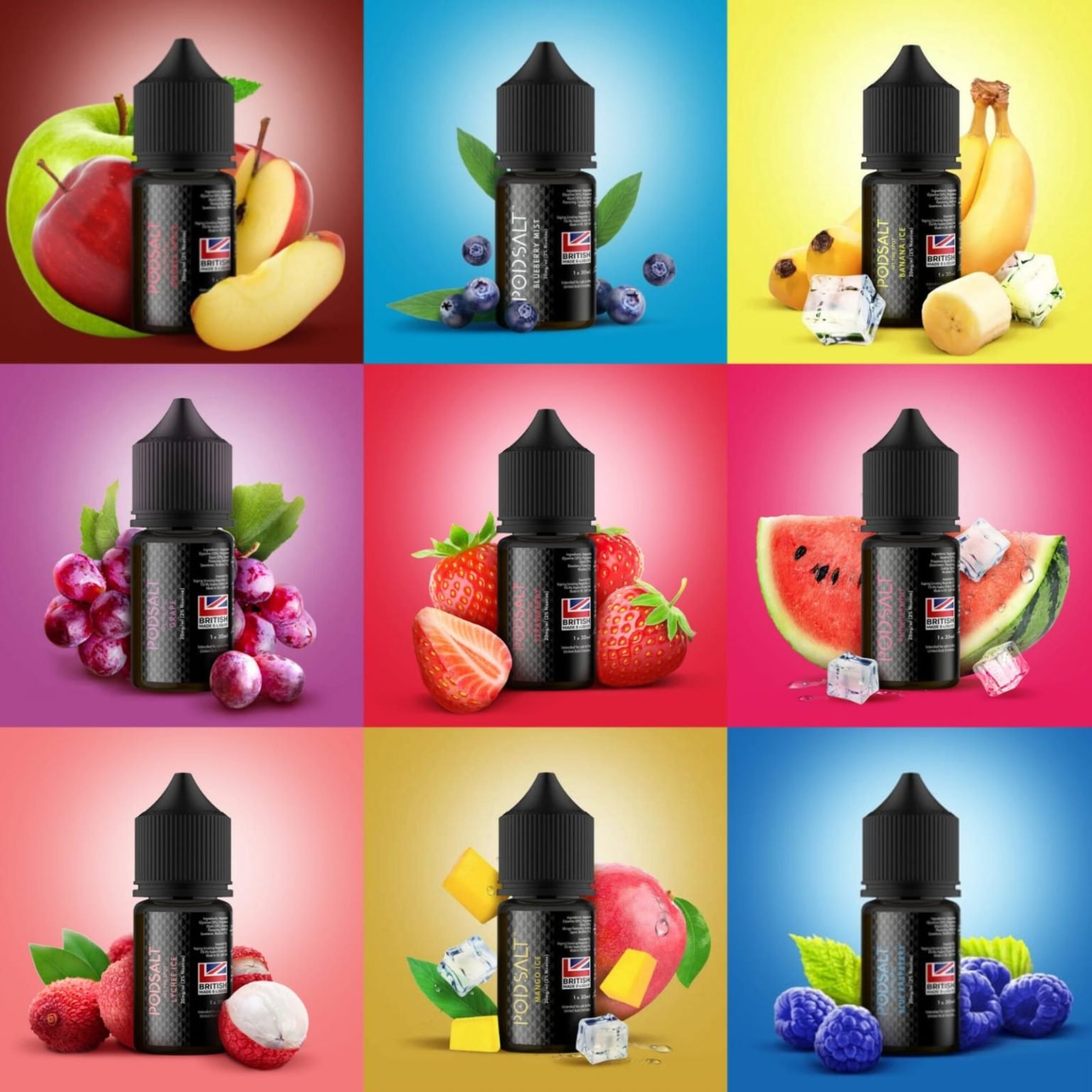 Pod-Salt Core Salt Nicotine Vape juice, 20Mg Nicotine/ 30ml.