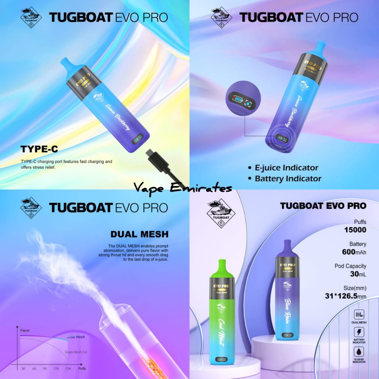 Tugboat Evo Pro 15000 Puffs, vapoae.com