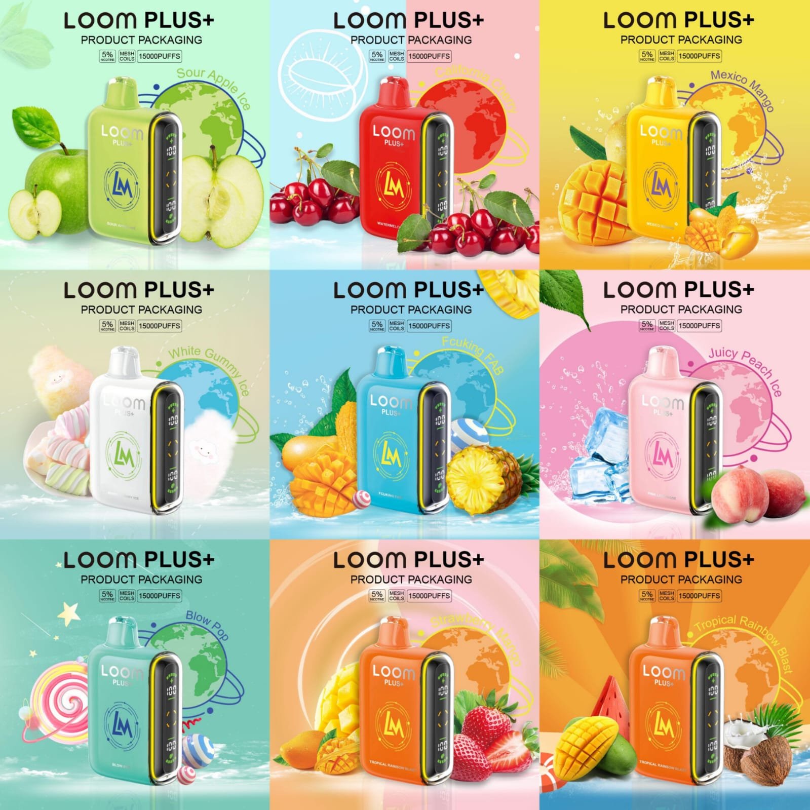 Loom Plus 15000 Puffs, Dual Mode, Dual Core Vape.