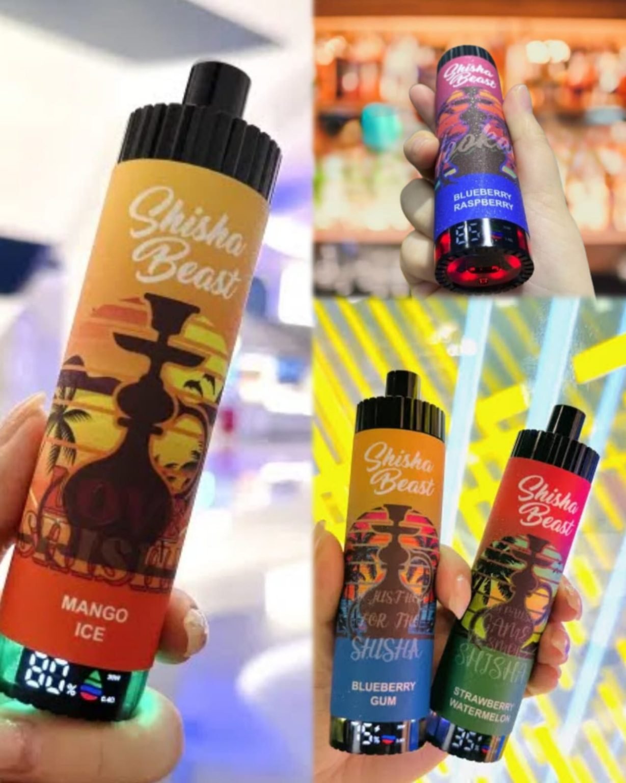R&M Shisha Beast 20000 Puffs DTL Vape, DTL/LED Light & Display.