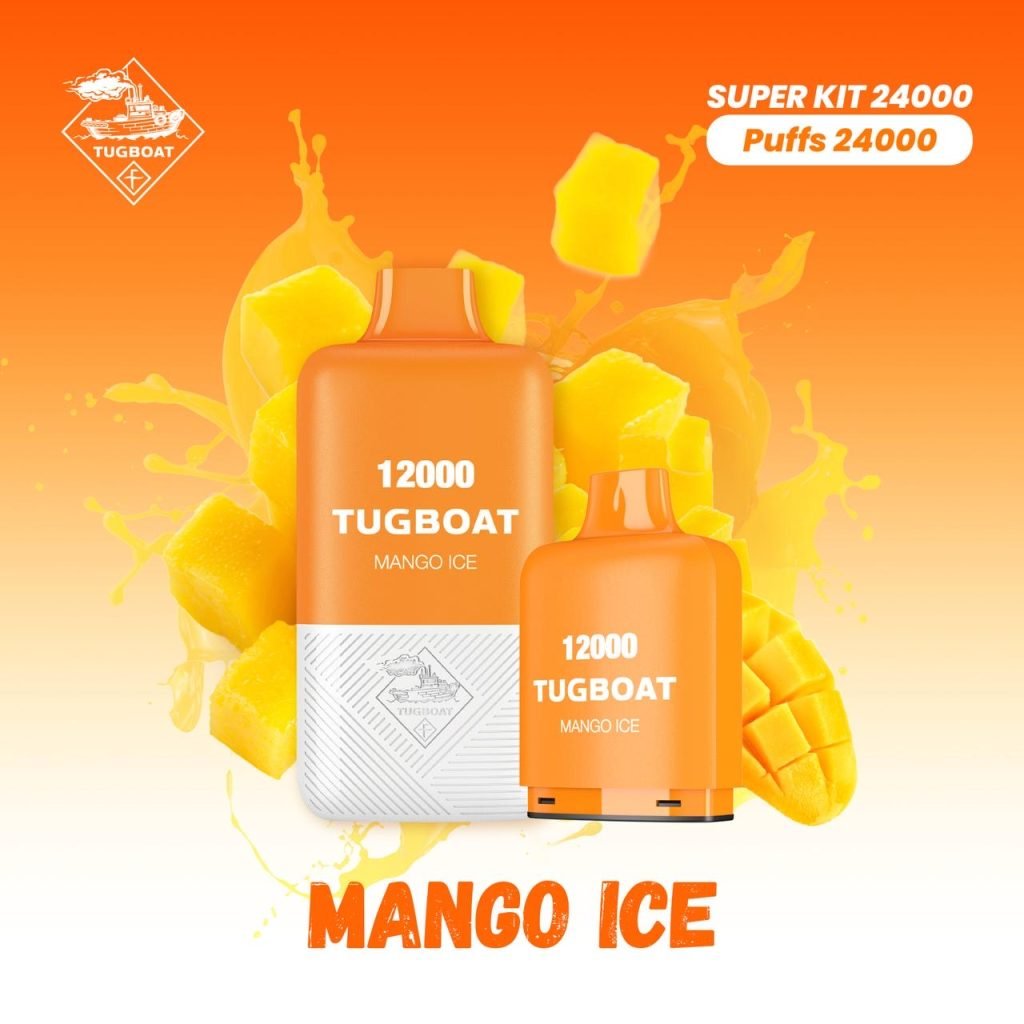 Tugboat Super 24000 Puffs Kit, Double 12K Pods,