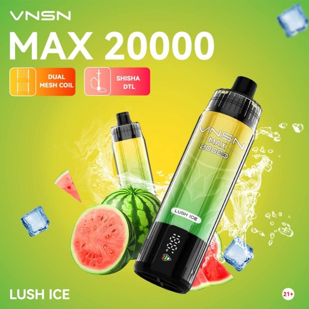 VNSN Max DTL 20000 Puffs, DTL Nicotine Free,